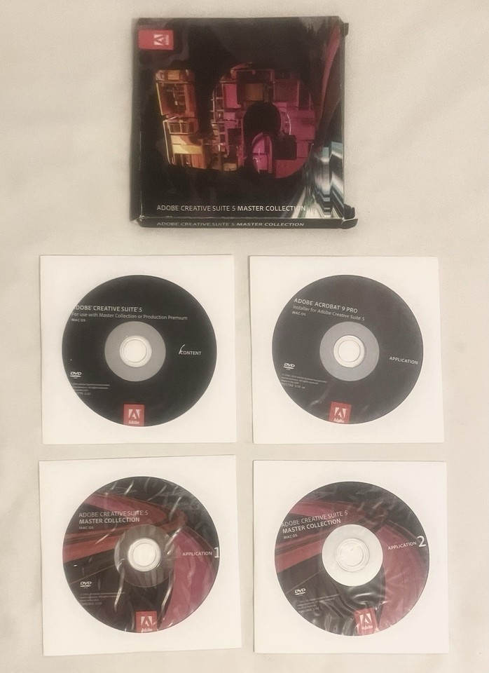 Adobe Creative Suite 5 CS5 Master Collection Full DVD Version W/ Serial ...