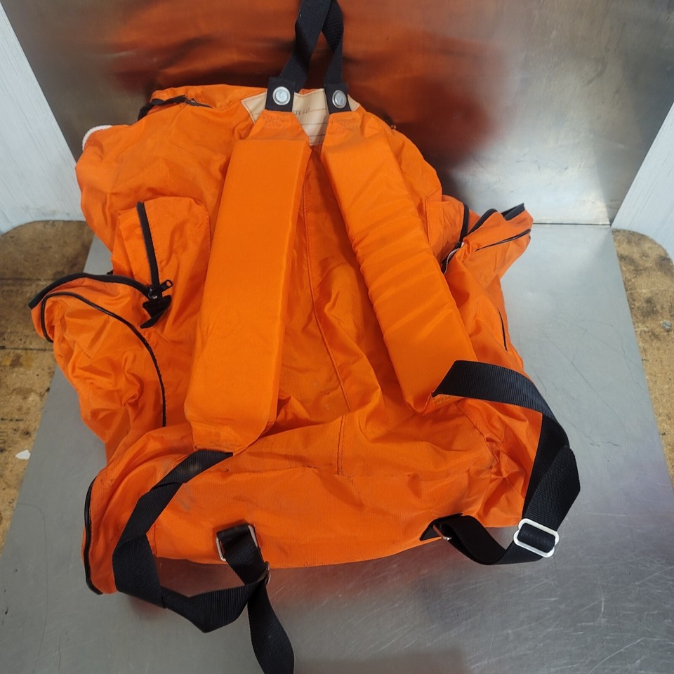 Blaze Orange Waterproof Backpack & Raincoat | eBay