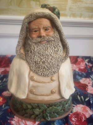 Vintage Santa All Gods Children Father Christmas Bust White 1775 Martha ...
