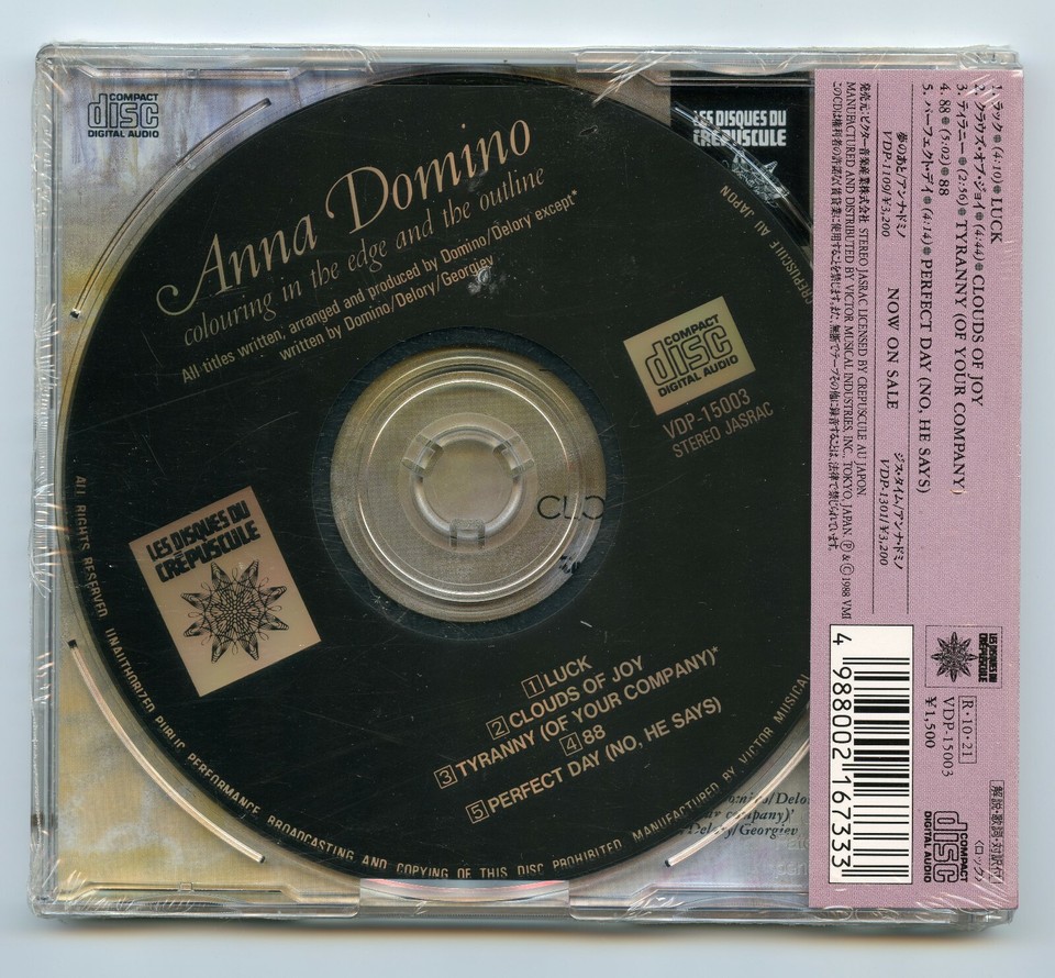Anna Domino/Colouring In The Edge and The Outline (Japan 5" CD EP ...