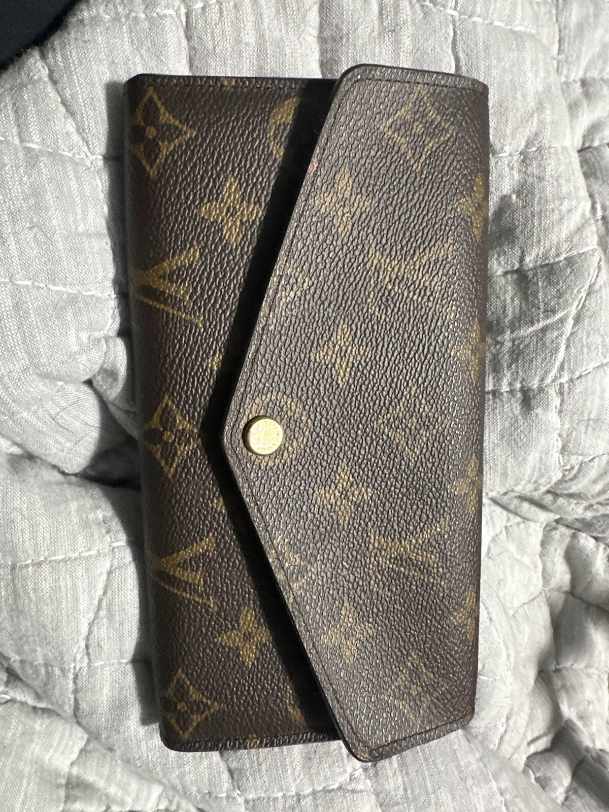 Louis Vuitton Sarah Leather Monogram Wallet | eBay
