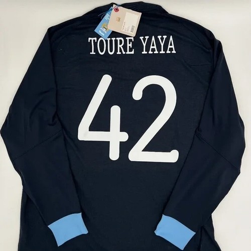 Toure 42 Manchester City 2010/2011 Away ORIGINAL Umbro Long Sleeve ...