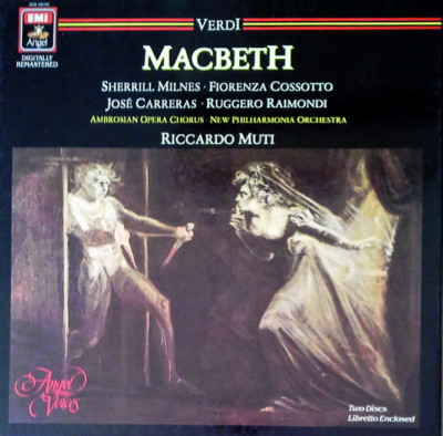 VERDI / MACBETH - RICCARDO MUTI - EMI ANGEL- 2 LP BOX SET - DIGITALLY ...