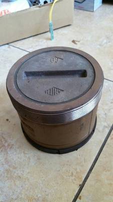 SMITH CAST IRON WITH BRASS THREADED CAP CLEANOUT BODY 4" PART # 35495 ...