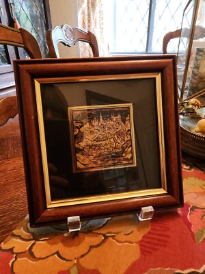 Toledo Demask Credan 24k Gold Framed Art Made in Spain Artesania de ...