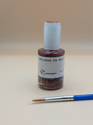 For Mitsubishi Code P26 Rally/Orient Red Touch Up Paint +Free Fine Tip ...