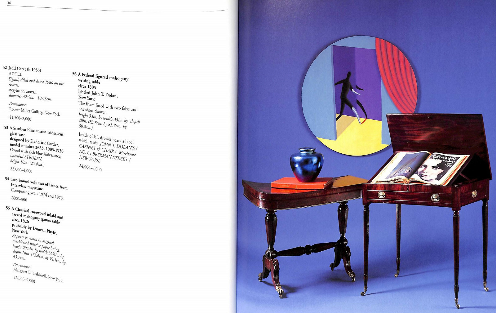 The Collection Of Frederick W. Hughes - October 10, 2001 Sotheby's New ...