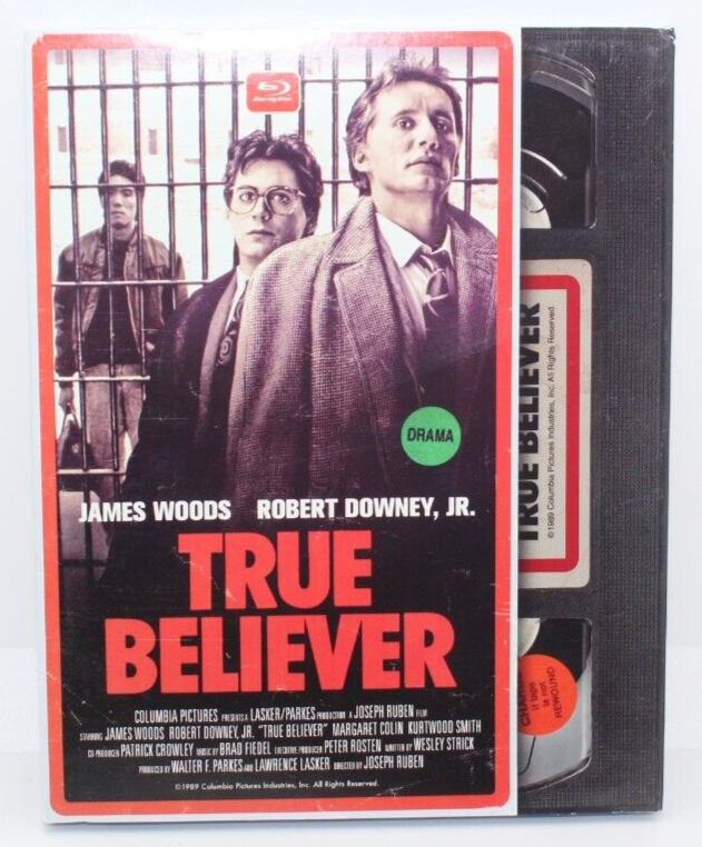 True Believer (Retro VHS Packaging) (Blu-ray, 1989) New Sealed with ...
