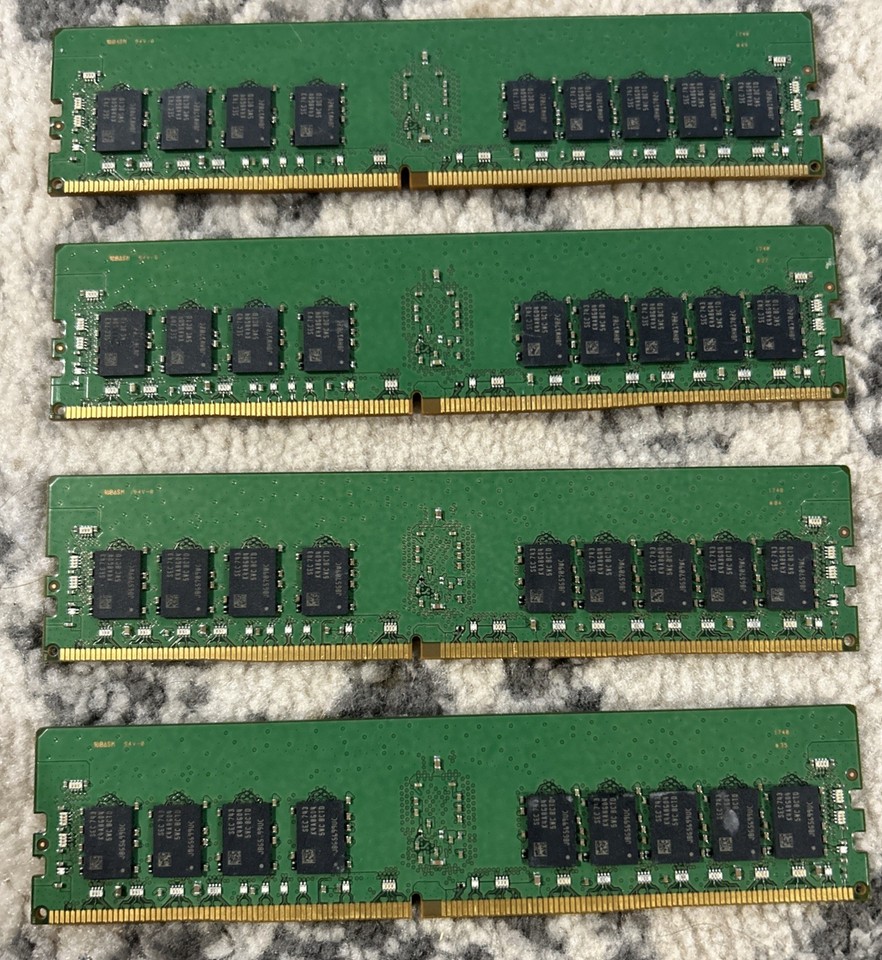 (4) Samsung 16GB (4x 16GB) 1Rx4 PC4-2666V-RC2 RAM Memory M393A2K40CB2 ...