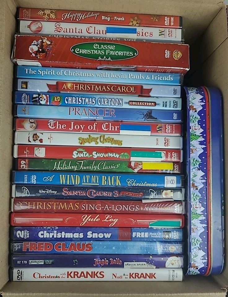 Lot Of 20+ Christmas DVDs Santa Kranks Elf Home Alone Holiday Rudolph ...