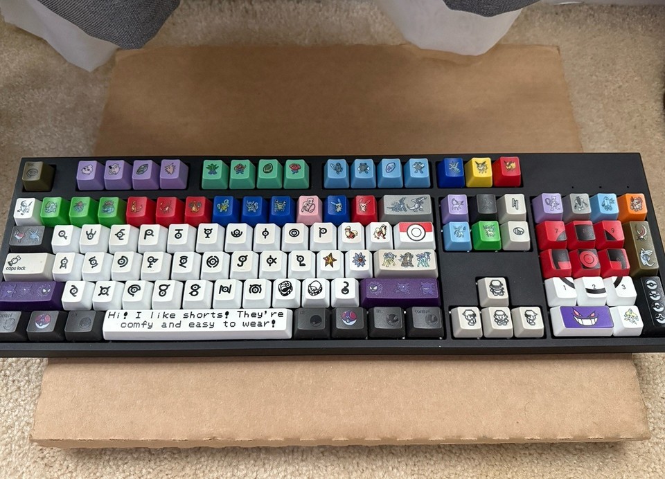 Custom WASD Pokemon Mechanical keyboard | eBay