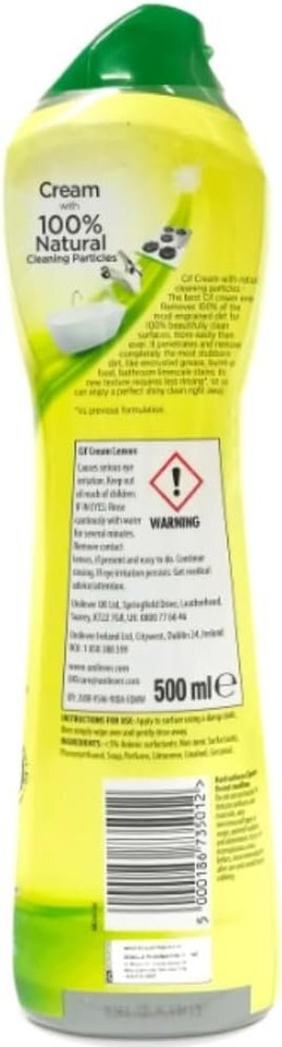 Cif Lemon Cream with Spray, 500ml (2 pack) and packed in box | eBay