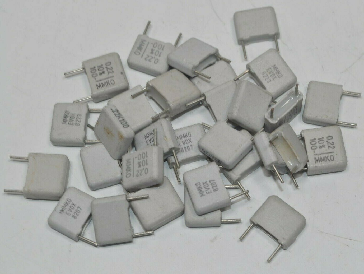 Lot of 30 EVOX MMKO .022UF .22K100 100VAC 10% Film Capacitor | eBay