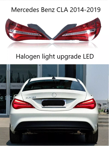 For Mercedes-Benz CLA 2014-19 Halogen Taillights Upgraded LED Taillight ...