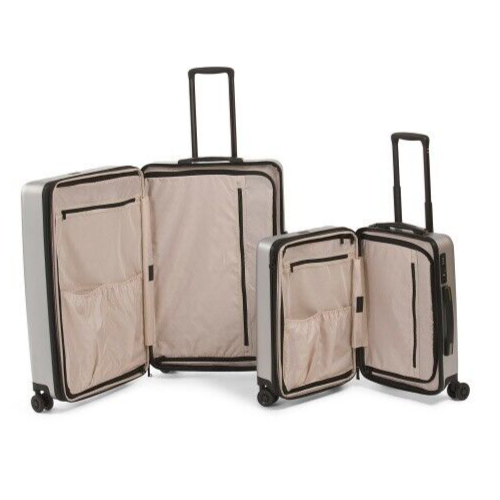 CALPAK 2pc 21in/29in Silver Hardcase Expandable TSA Lock USB Spinner ...