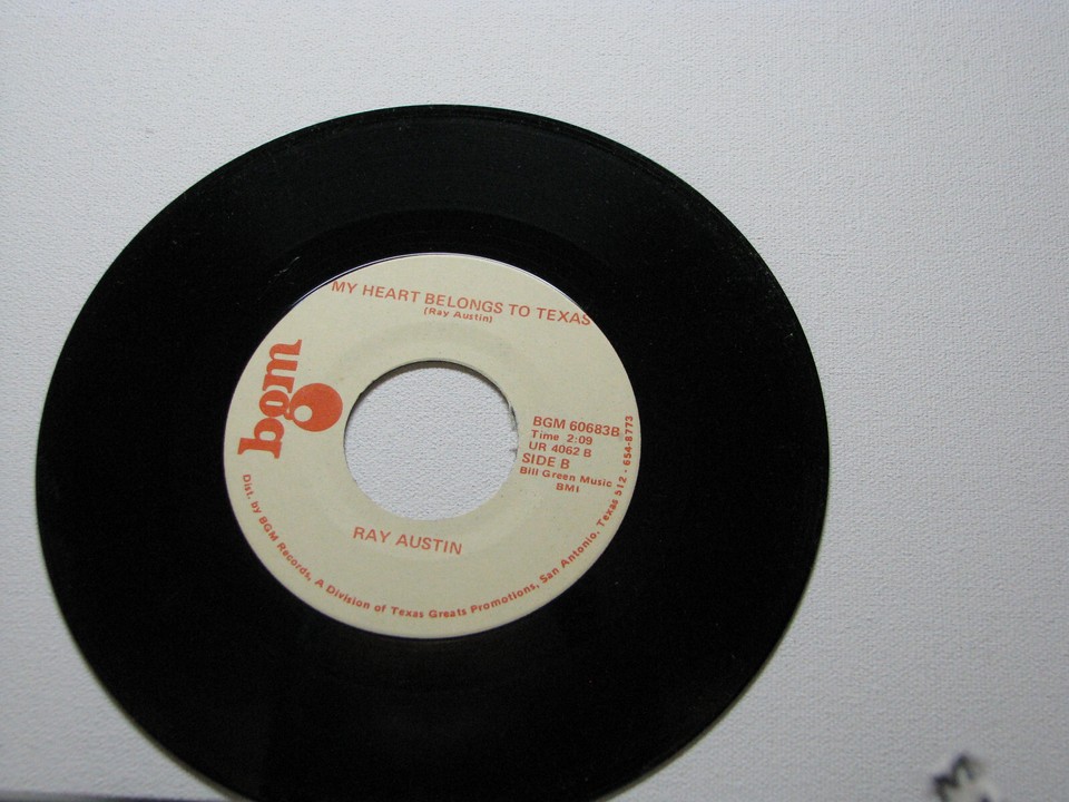 45 RPM Single--- RAY AUSTIN: ALL THE WAY + MY HEART BELONGS TO TEXAS | eBay