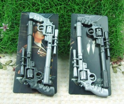 Novelty Gun 2pc Collectable Rifle Shaped Ink Pen Man Cave Office ...