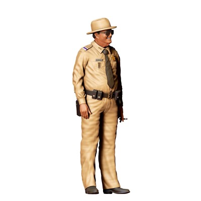 Buford T Justice 3D Printed Figure Smokey and the Bandit Model Diorama ...
