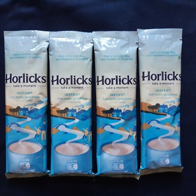 Horlicks Malted Milk Drink Sachets 4 x 32g SHIPS WORLDWIDE | eBay UK