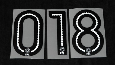 Official Football League Football Short Numbers 0-9 Championship 16/18 ...