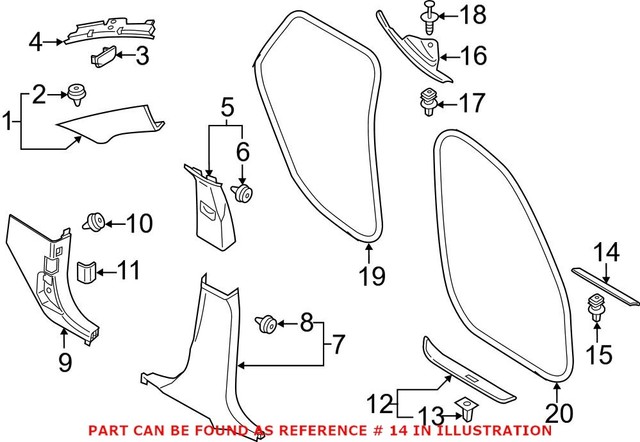 BMW 51472990503 Genuine OEM Front Sill Plate for sale online | eBay