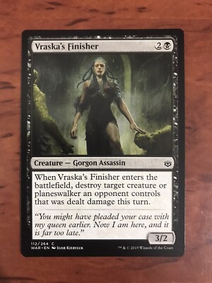 Vraska's Finisher MTG Magic the Gathering Card NM Near Mint War of the ...