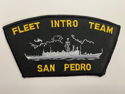 2 Fleet Intro Team San Pedro Patch Patches USN US Navy USA Silver Ship ...
