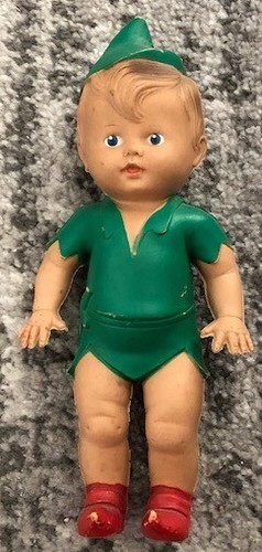 Vintage Disney Peter Pan Sun Rubber Company Squeak Doll Toy 1950s ...
