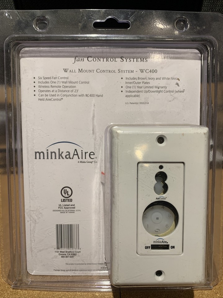 MinkaAire WC400 Wall Mount Control For Select MinkaAire Fan Models 3 ...