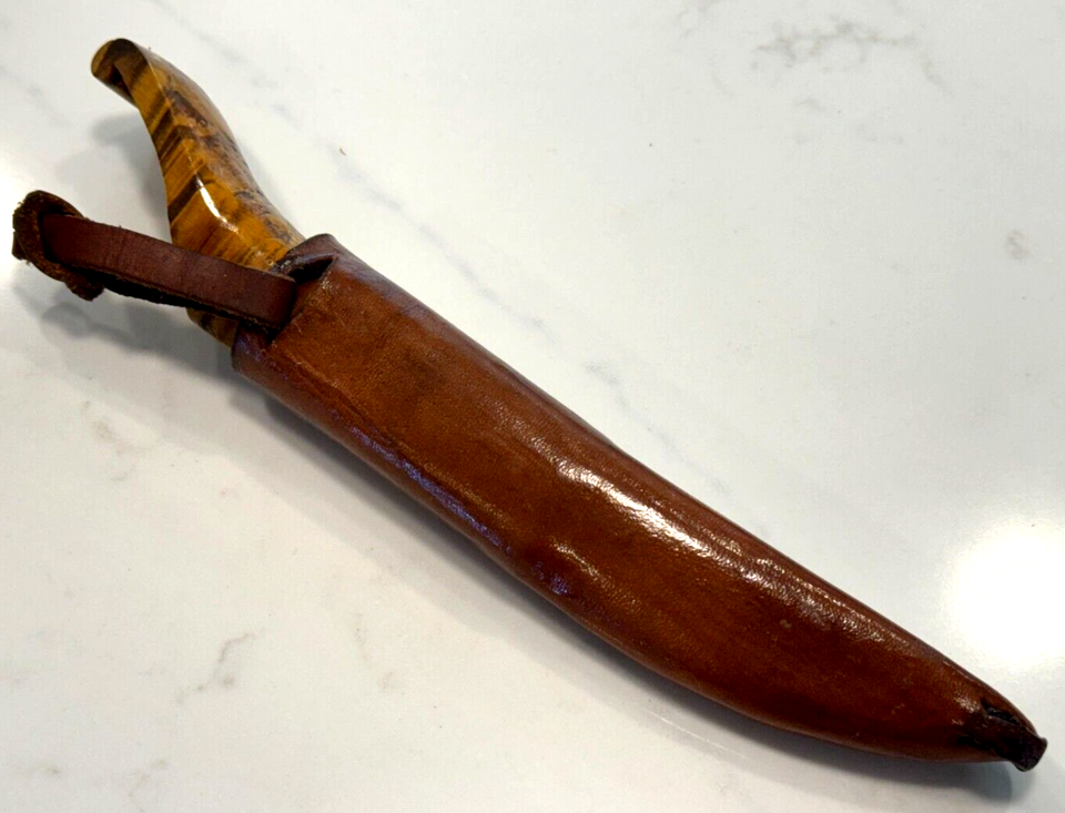 CROOKED KNIFE MAPLE HANDLED MOCOTAUGAN WOODWORKING LATE 19TH/EARLY 20TH ...