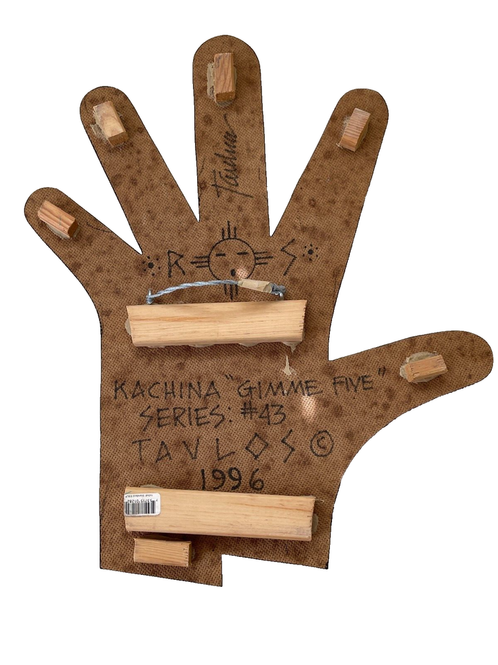Vintage Tavlos 1996 Kachina Gimme Five Series Art Painting on Board | eBay