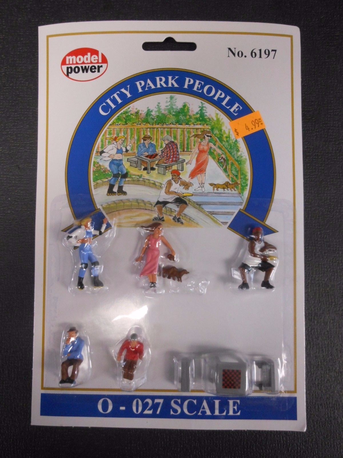 Model Power O Scale City Park People Pack (5 Figures, 1 Chess Table ...