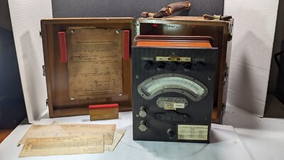 Antique Weston Electrical Instrument Watt Meter Steampunk USA W ...