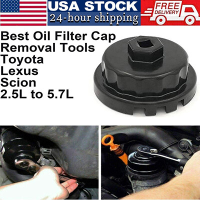 Aluminium 64mm Oil Filter Cap Removal Tool Wrench for 2.5L-5.7L Toyota ...