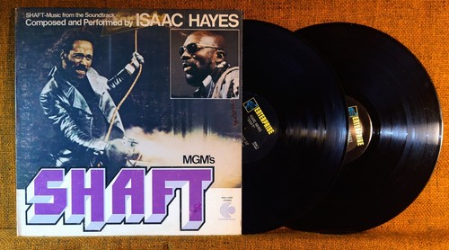 SHAFT Soundtrack Vinyl 2x LP 💜 Richard Roundtree ISAAC HAYES 1972 ...