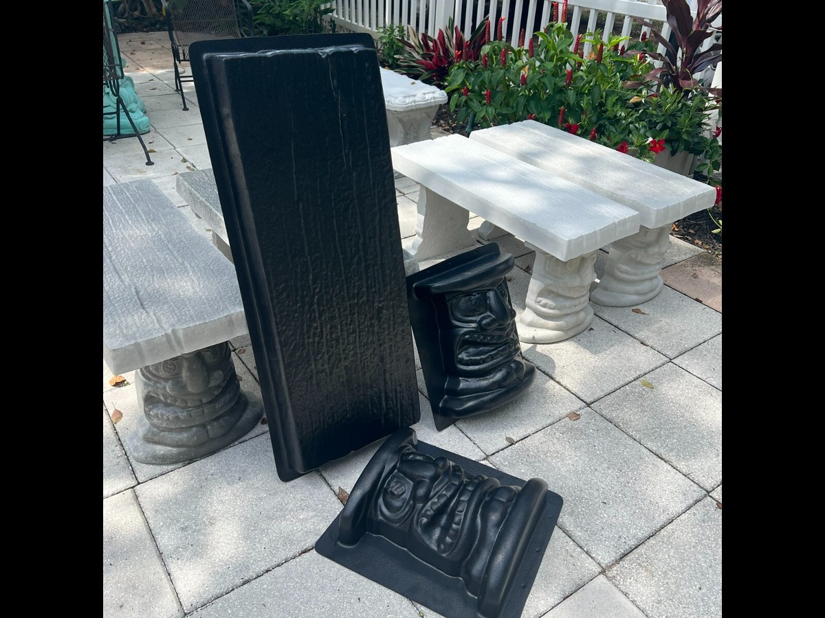 Concrete Bench Molds Kit Noble Concrete Bench Leg Mold Set.