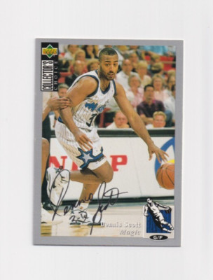 1994-95 Collector's Choice SILVER SIGNATURE # 81 Dennis Scott ORLANDO ...