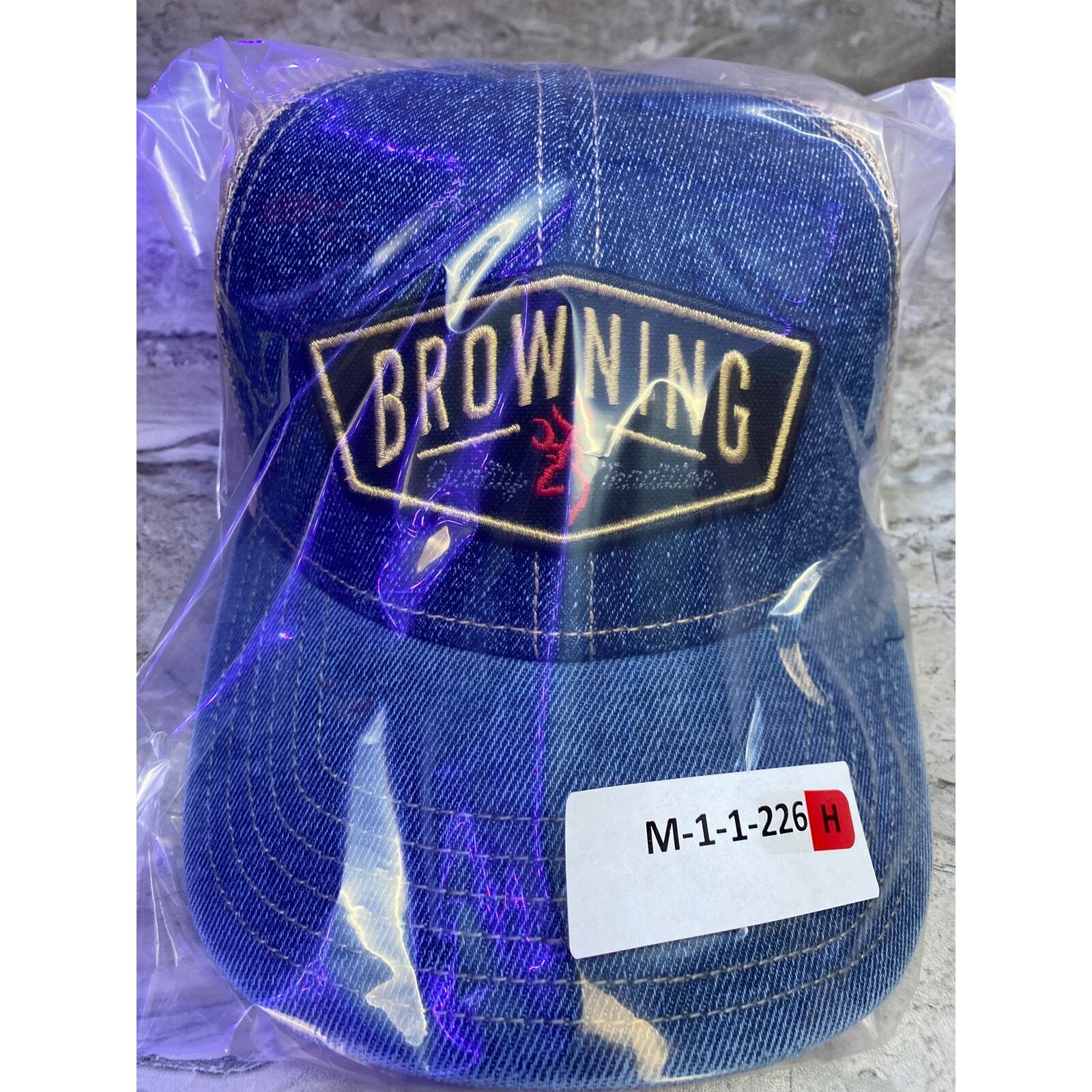 Browning Slack Denim Men's Snap Back Adjustable Hat One Size | eBay