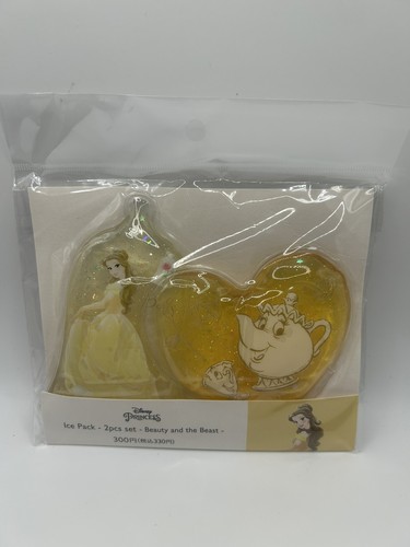 Princess Belle Disney Ice Pack 2Pcs Set Reusable Gel Beauty Beast Mrs ...