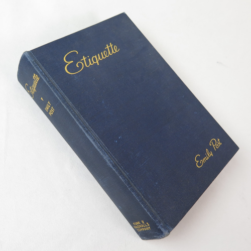 Etiquette Book by Emily Post 1939 Edition Funk & Wagnalls Illustrated ...
