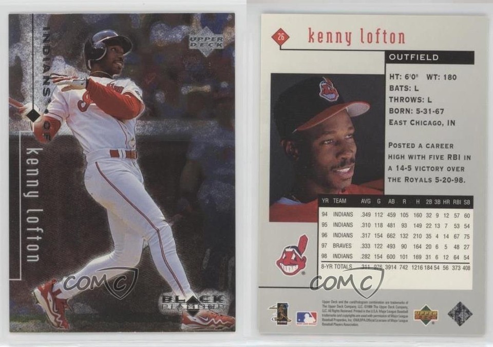 1999 Upper Deck Black Diamond Kenny Lofton #26 0hd6 | eBay