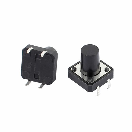 10Pcs 12mmx12mmx12mm Panel PCB Momentary Contact Tactile Tact Switch 4 ...