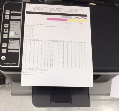 HP Deskjet F4100 F4140 F4180 All-In-One Inkjet Printer TESTED WORKS ...