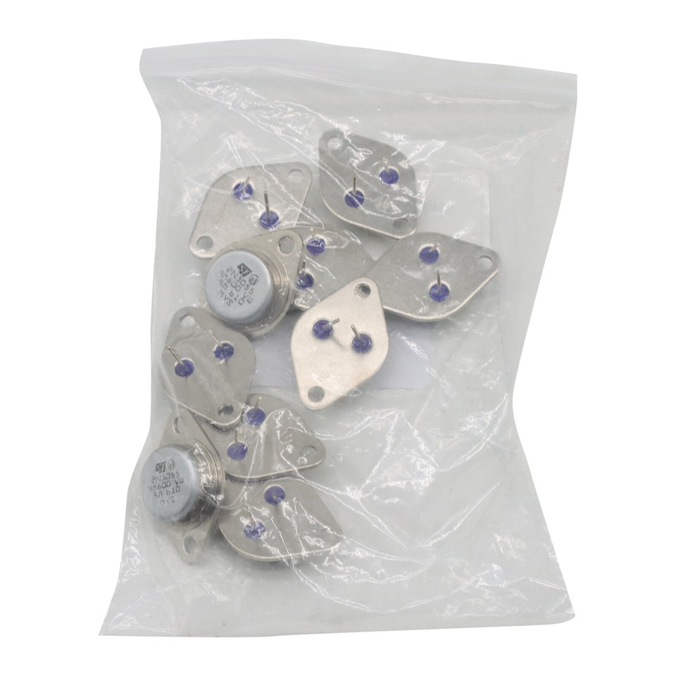 10X 2N3055 TO-3 NPN Amplifier Switch Transistor Audio Power Metal Case ...