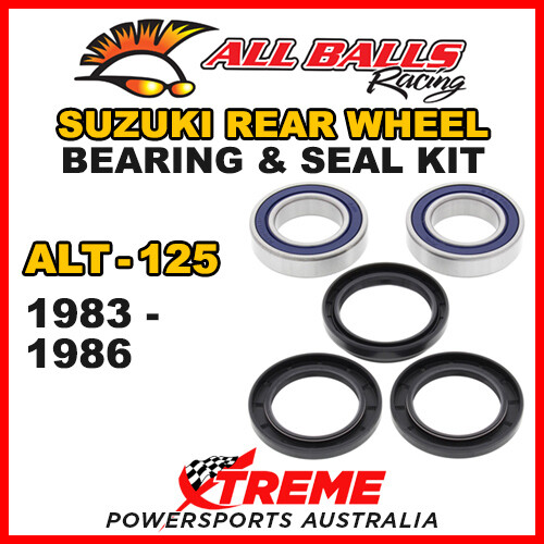 ALL BALLS 25-1122 ATV REAR WHEEL BEARING KIT For Suzuki ALT-125 ALT125 ...