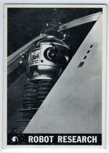 LOST IN SPACE 1966 TOPPS BASE #25 ROBOT RESEARCH B-9 ROBOT FAIR TO GOOD ...