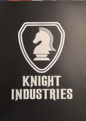 KNIGHT INDUSTRIES Shield Logo Sticker • Knight Rider • KITT • Custom ...
