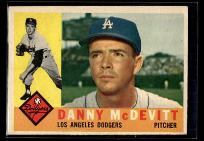 1960 Topps #333 Danny McDevitt Set Break VG-EX+ Los Angeles Dodgers | eBay