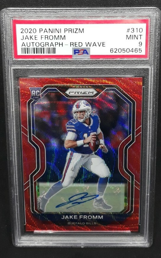 Jake Fromm Autographed Signed 2020 Panini Prizm Red Wave 21/149 Rookie ...