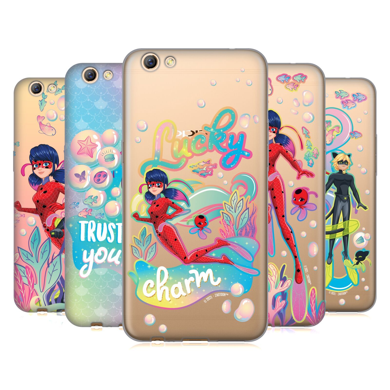 MIRACULOUS TALES OF LADYBUG & CAT NOIR AQUA LADYBUG GEL CASE FOR OPPO ...